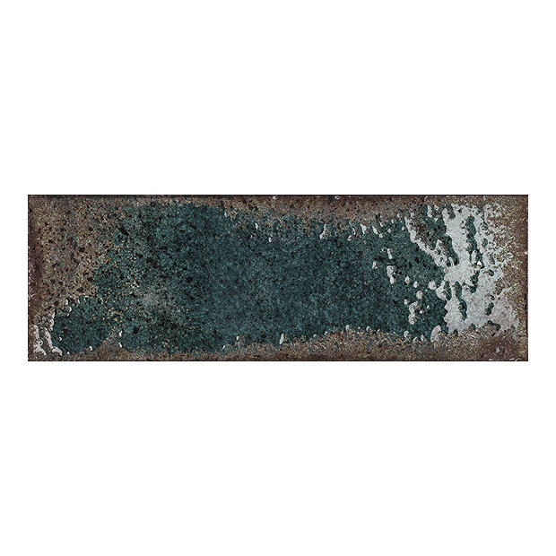 Colmar Rustic Green Gloss Wall Tiles - 100 x 300mm