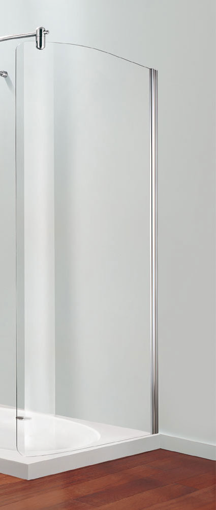 Coram Tube Curved Side Glass Shower Panel | Available Online Now