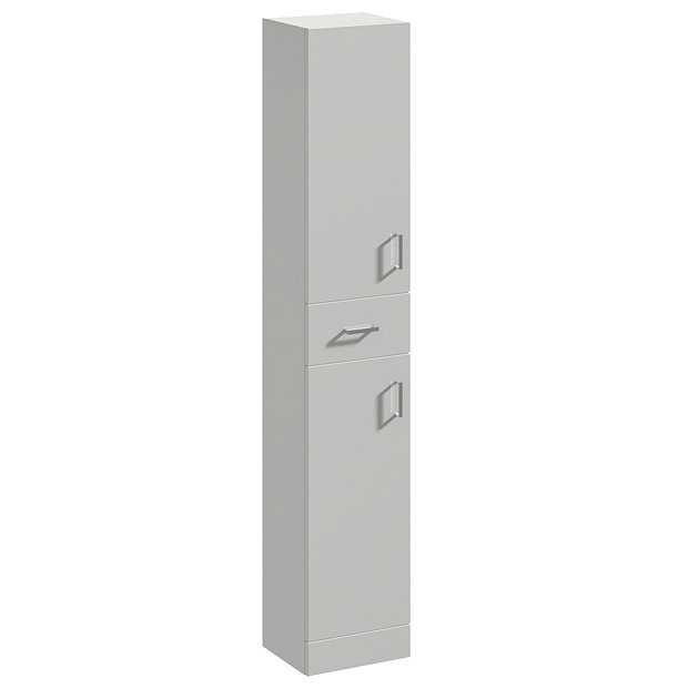 Cove 350mm Gloss Tallboy Unit (Gloss Light Grey - Depth 330mm ...