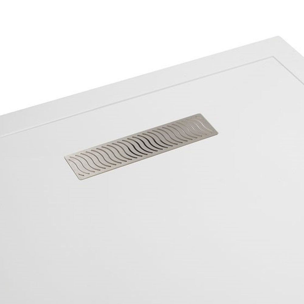 Crosswater - Brushed Stainless Steel Effect Linear Waste Cover ...