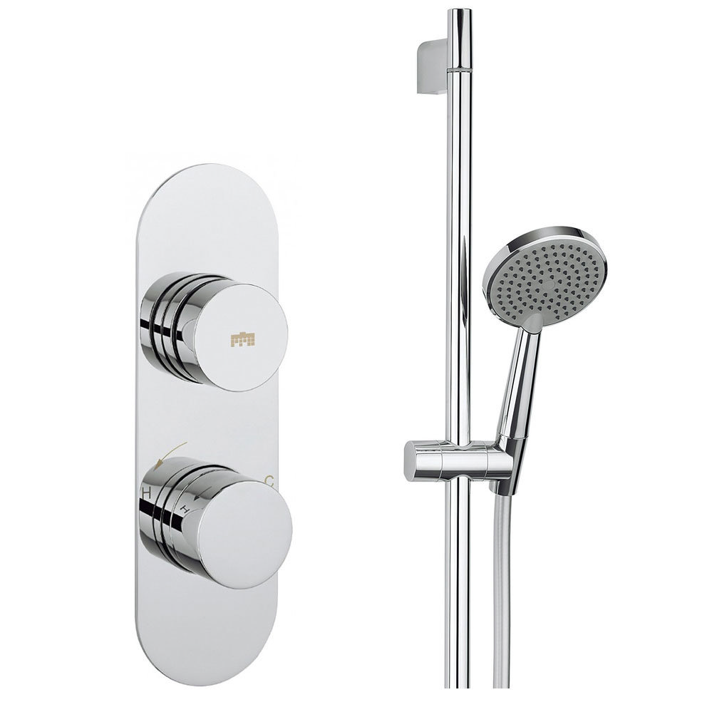 Crosswater Dial Central Shower Valve & Shower Kit | Victorian Plumbing