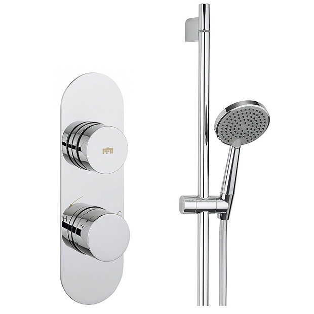 Crosswater Dial Central Shower Valve & Shower Kit | Victorian Plumbing