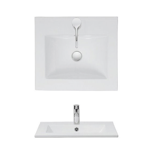 Crosswater Limit 500mm Oak Wall Hung Vanity Unit with Basin