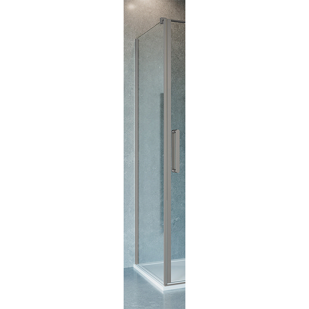 Crosswater Optix 10 Brushed Stainless Steel Side Panel For Pivot Door