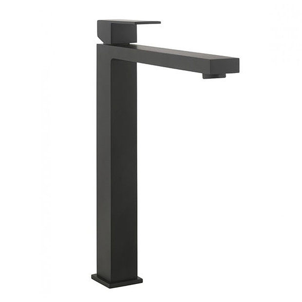 Crosswater Verge Tall Monobloc Basin Mixer Matt Black Vr112dnm