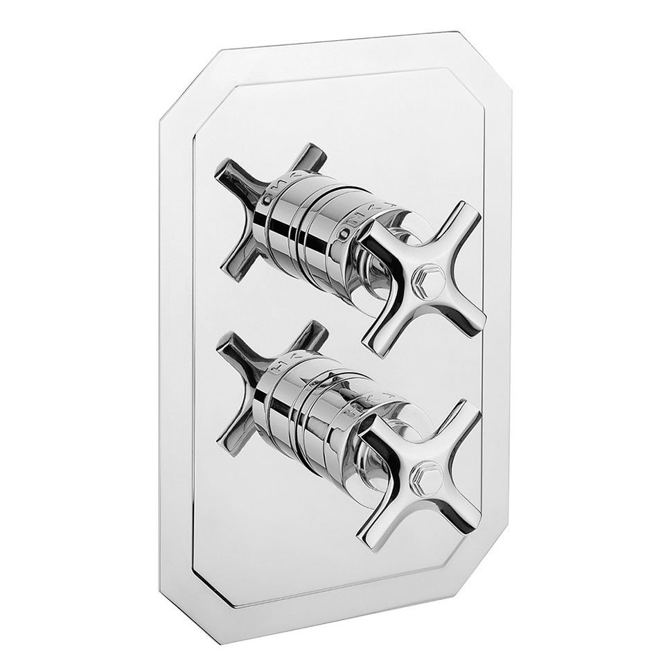 Crosswater Waldorf Art Deco 3 Way Shower Valve | Victorian Plumbing