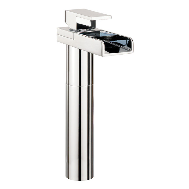 Crosswater Water Square Tall Monobloc Basin Mixer Ws112dnc At