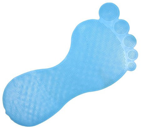 Croydex Big Foot Rubagrip Bath Mat - Blue at Victorian Plumbing UK