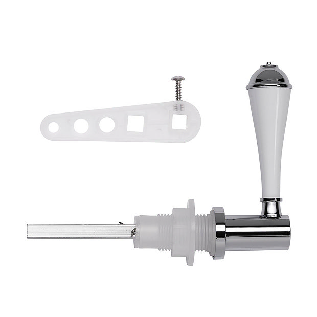 Croydex Classic White/Chrome Cistern Lever - AJ292241 at Victorian ...