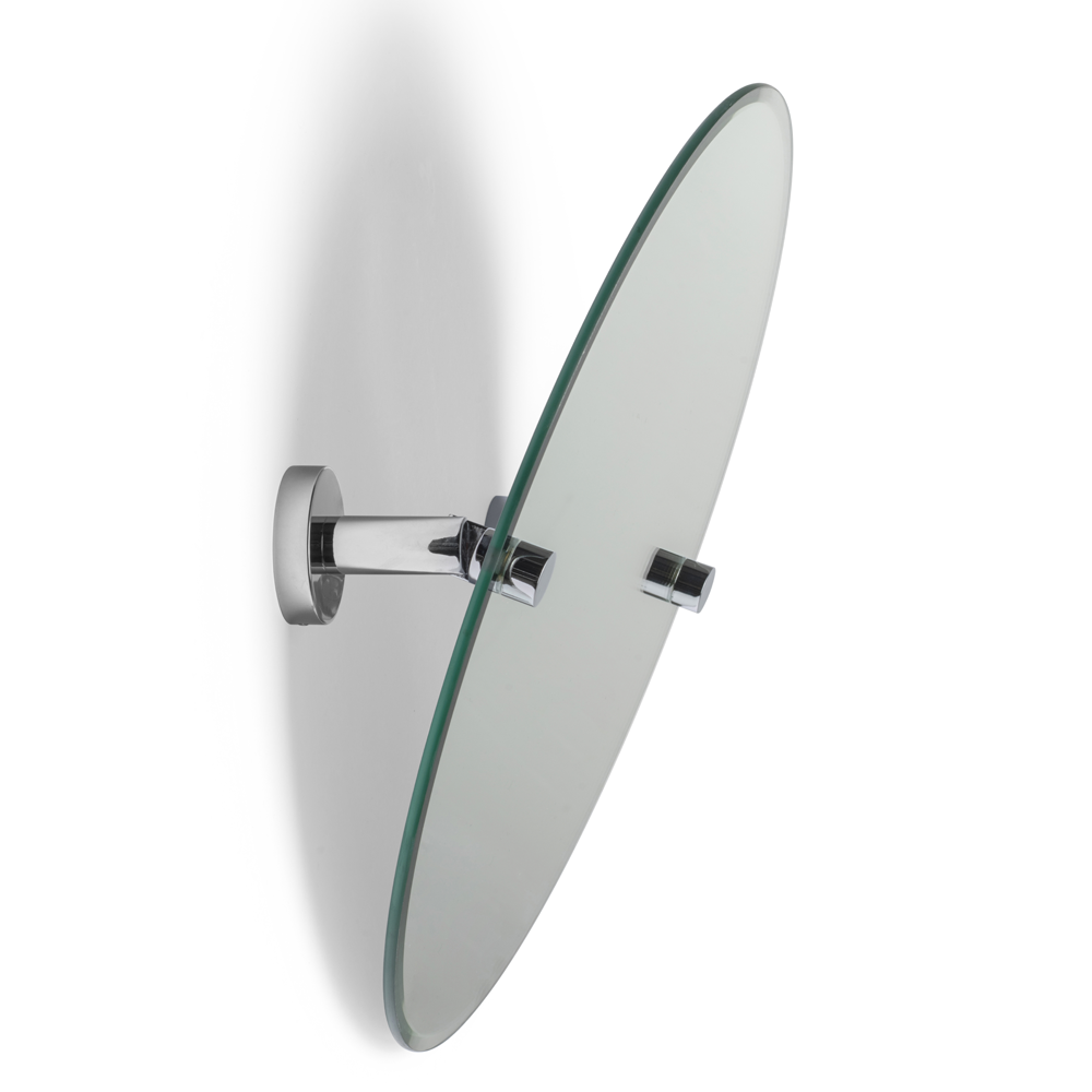 Croydex Epsom Flexi Fix Round Tilt Mirror - Chrome - QM411041