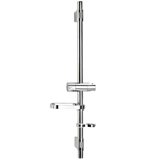 Croydex Flexi-Fit Bath Shower Riser Rail - Chrome at Victorian Plumbing UK