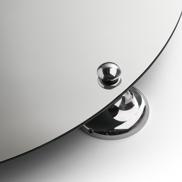 Croydex - Grosvenor Flexi Fix Round Tilt Mirror - Chrome