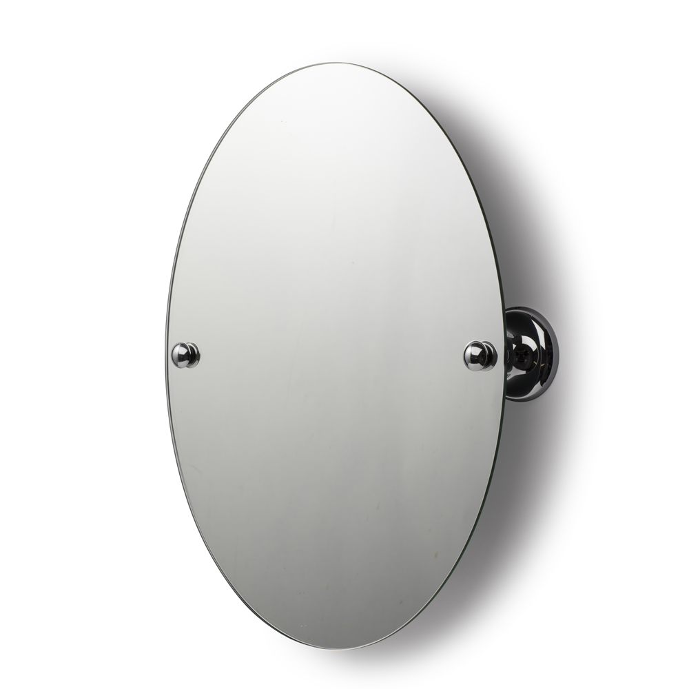 Croydex - Grosvenor Flexi Fix Round Tilt Mirror - Chrome