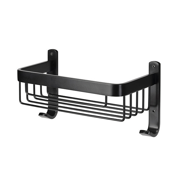 Croydex Matt Black Large Shower Basket - QM770321
