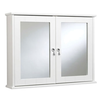 Croydex - MDF Ribble Double Door Mirrored Bathroom Cabinet - WC430822 ...
