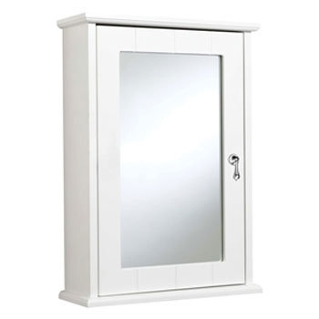 Croydex - MDF Ribble Single Door Mirrored Bathroom Cabinet - WC430722 ...