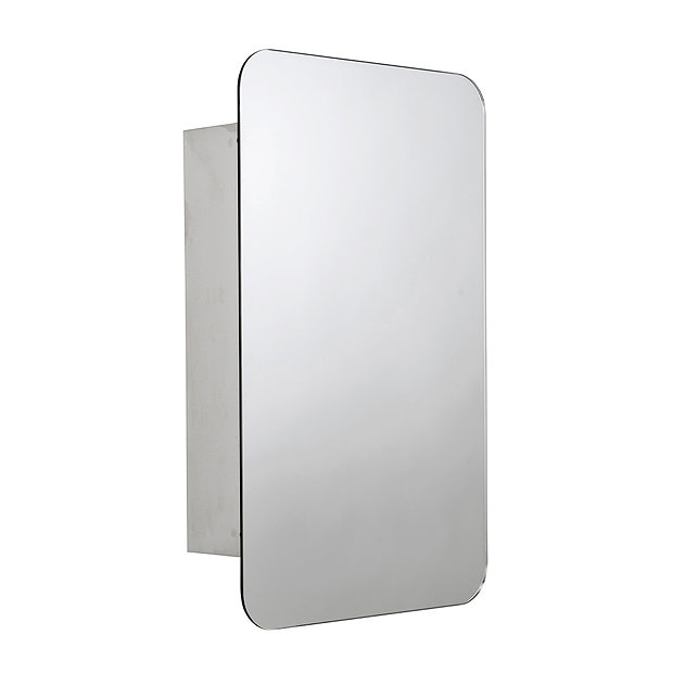 Croydex Medway Round Edges Mirror Cabinet with FlexiFix - WC871505