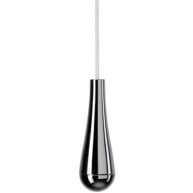 Croydex Teardrop Light Pull - Chrome at Victorian Plumbing UK