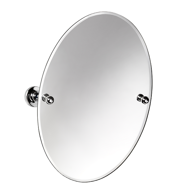 Croydex Worcester Flexi Fix Oval Tilt Mirror - Chrome