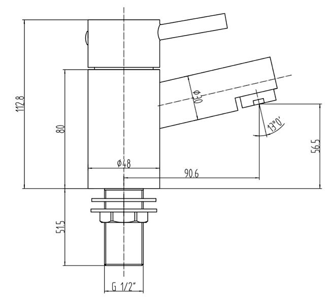 Cruze Modern Basin + Bath Tap Set | Victorian Plumbing UK