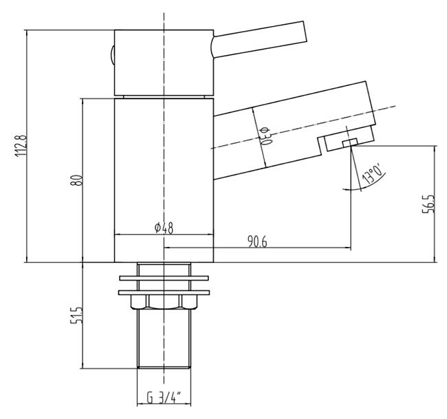 Cruze Modern Basin + Bath Tap Set | Victorian Plumbing UK