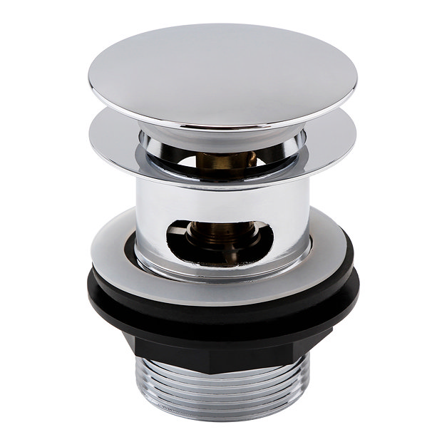 Cruze Slotted Bath Waste with No Overflow Chrome | Victorian Plumbing UK