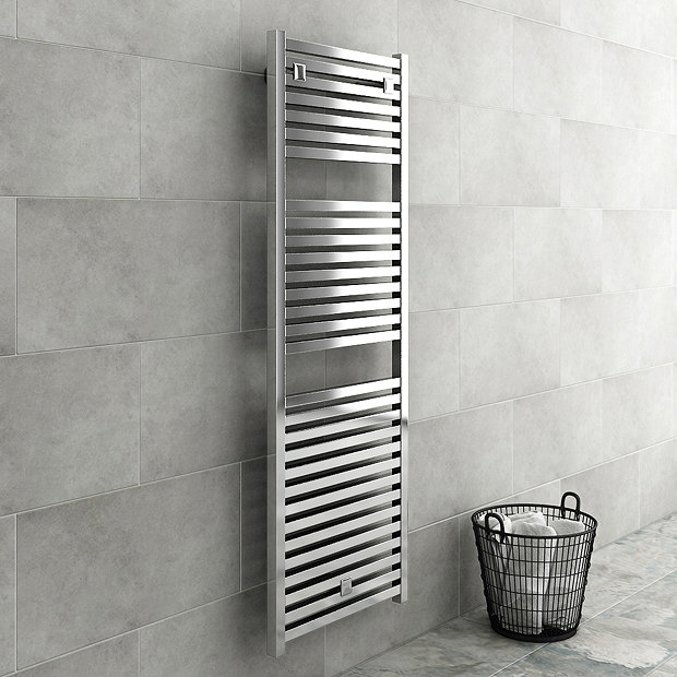 Cube Heated Towel Rail | 600x1420mm | From Victorian Plumbing.co.uk