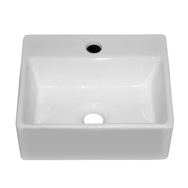 Cubetto 340 x 295mm Compact Counter Top Basin 1TH | Victorian Plumbing UK