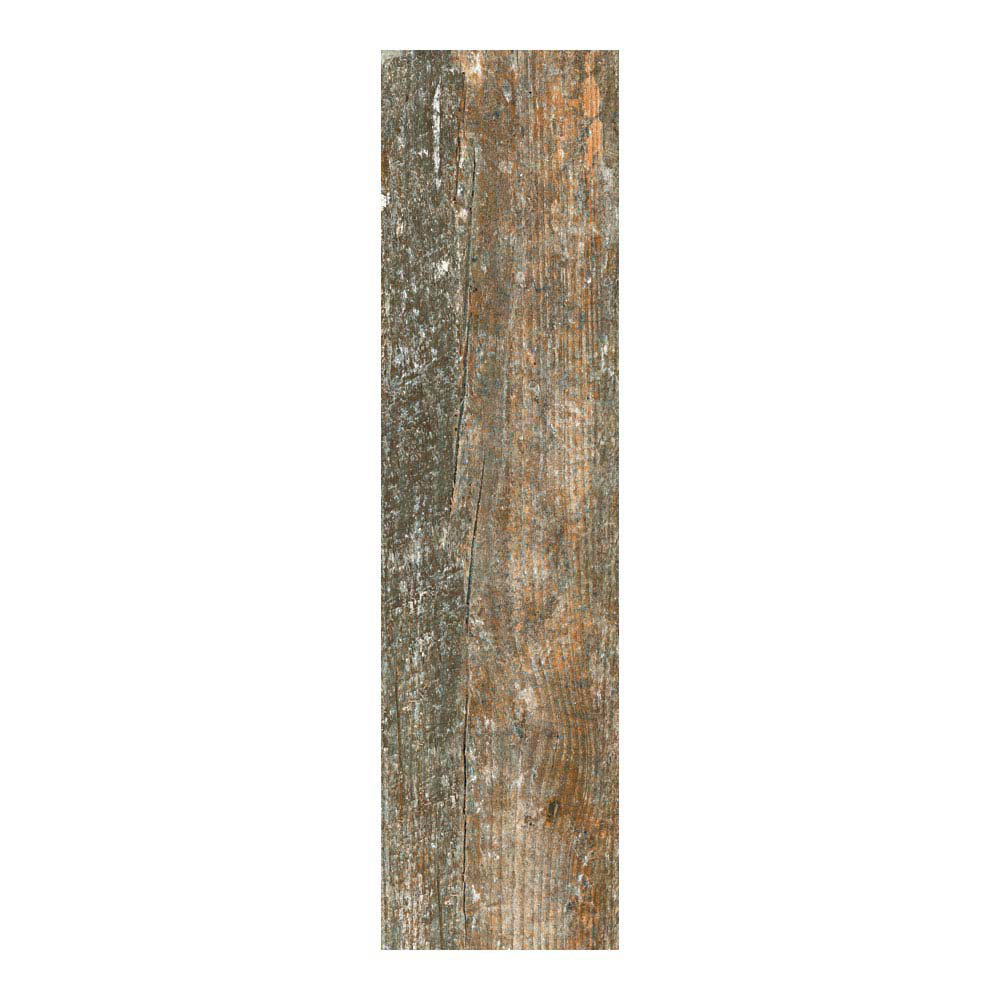 Darwin Dark Wood Effect Porcelain Floor Tile - 220 x 850mm (Pack of 9)