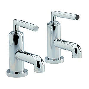 Minimalist Helix lever Basin taps at Victorian Plumbing UK