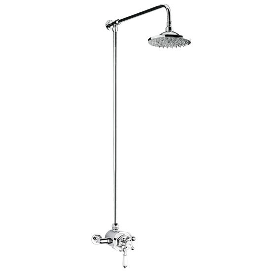 Hudson Reed Traditional Dual Exposed Thermostatic Shower Valve + Rigid ...