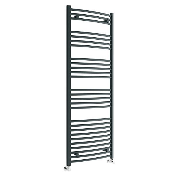 Diamond Curved Heated Towel Rail | W600 x H1600mm | Victorian Plumbing