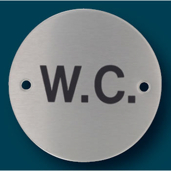 Dolphin - Stainless Steel Washroom Signage - WC Sign - BC5463-07 at ...