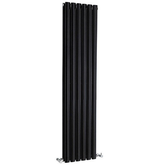 Double Panel Designer Radiator 1500 x 354mm - High Gloss Black - Ex ...