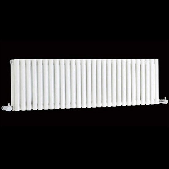 Double Panel Horizontal Designer Radiator 300 x 1064mm - White - Ex ...