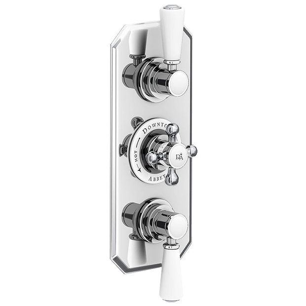 Downton Abbey Chrome Traditional Triple Concealed Shower Valve ...