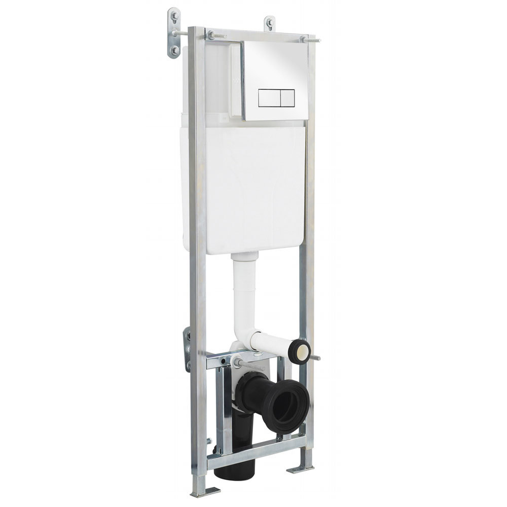 Dual Flush Concealed WC w/ Wall Hung Frame | Modern Toilets