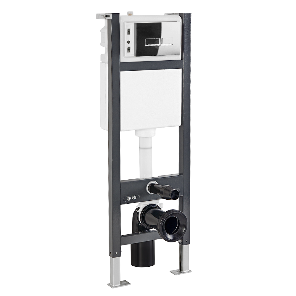 Dual Flush Concealed WC w/ Wall Hung Frame | Modern Toilets