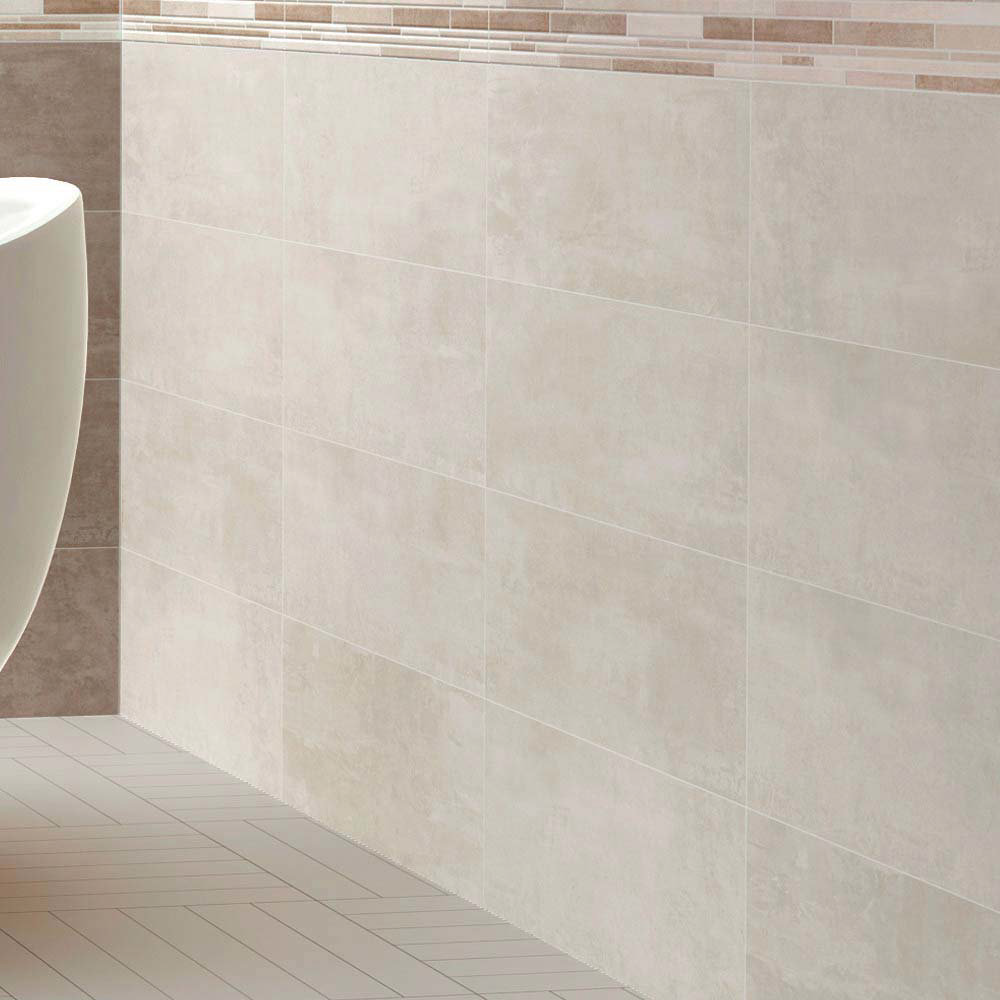 Ivory Bathroom Tiles - 250 x 700mm (Pack of 9)