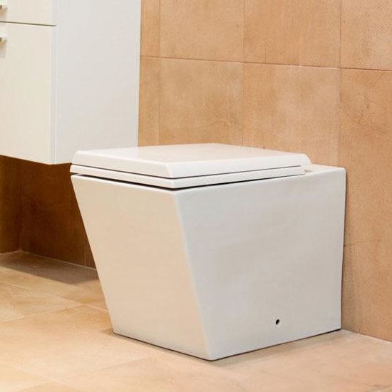 Durab Milan Square Back to Wall Toilet Pan with Soft-Close Seat - TLT ...