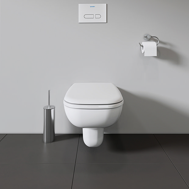Duravit D-Code Rimless Wall Hung Toilet + Seat