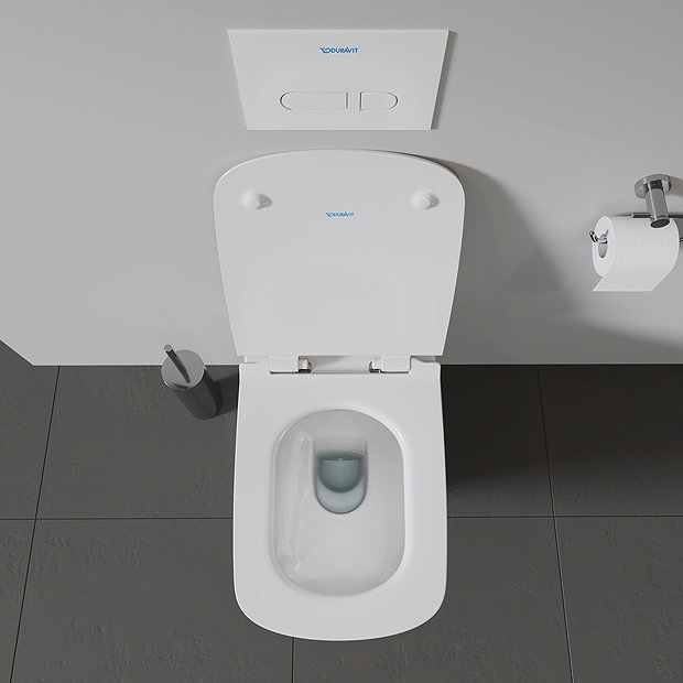 Duravit DuraStyle Rimless HygieneGlaze Durafix 700mm Wall Hung Toilet + Seat