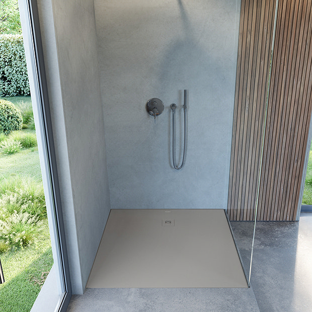 Duravit Sustano 1200 x 1200mm Square Shower Tray - Matt Light Grey