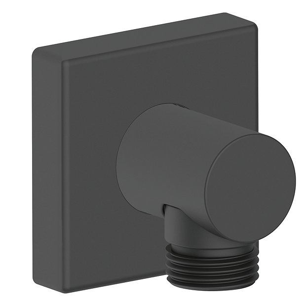 Duravit Universal Square Shower Wall Outlet - Matt Black