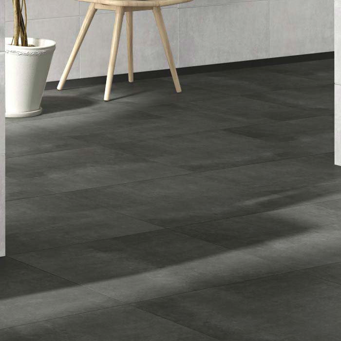 Eclipse Anthracite Porcelain Floor Tiles - 60 x 60cm