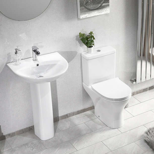 Eclipse Modern Short Projection Toilet + Seat | Victorian Plumbing