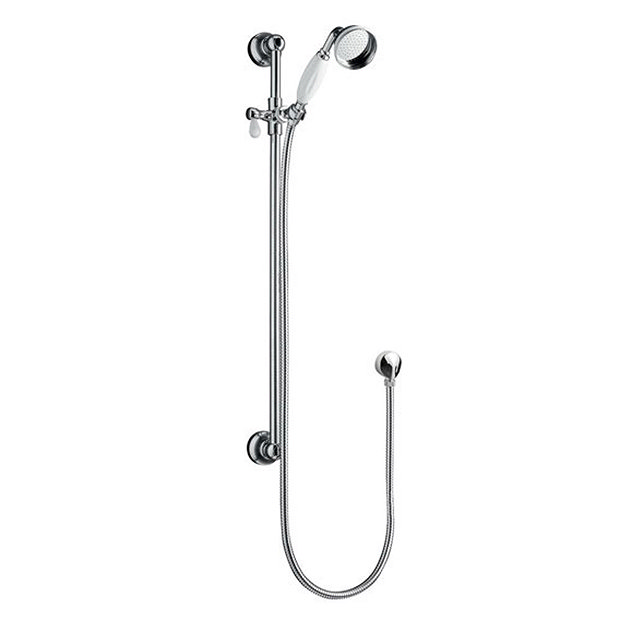 Edwardian Twin Concealed Thermostatic Shower Valve w/ Slider Rail Kit ...