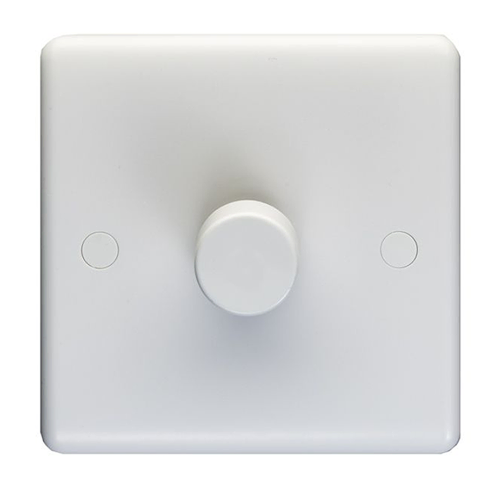 Ellis & Co 1 Gang 2 Way LED Dimmer Switch - White Plastic