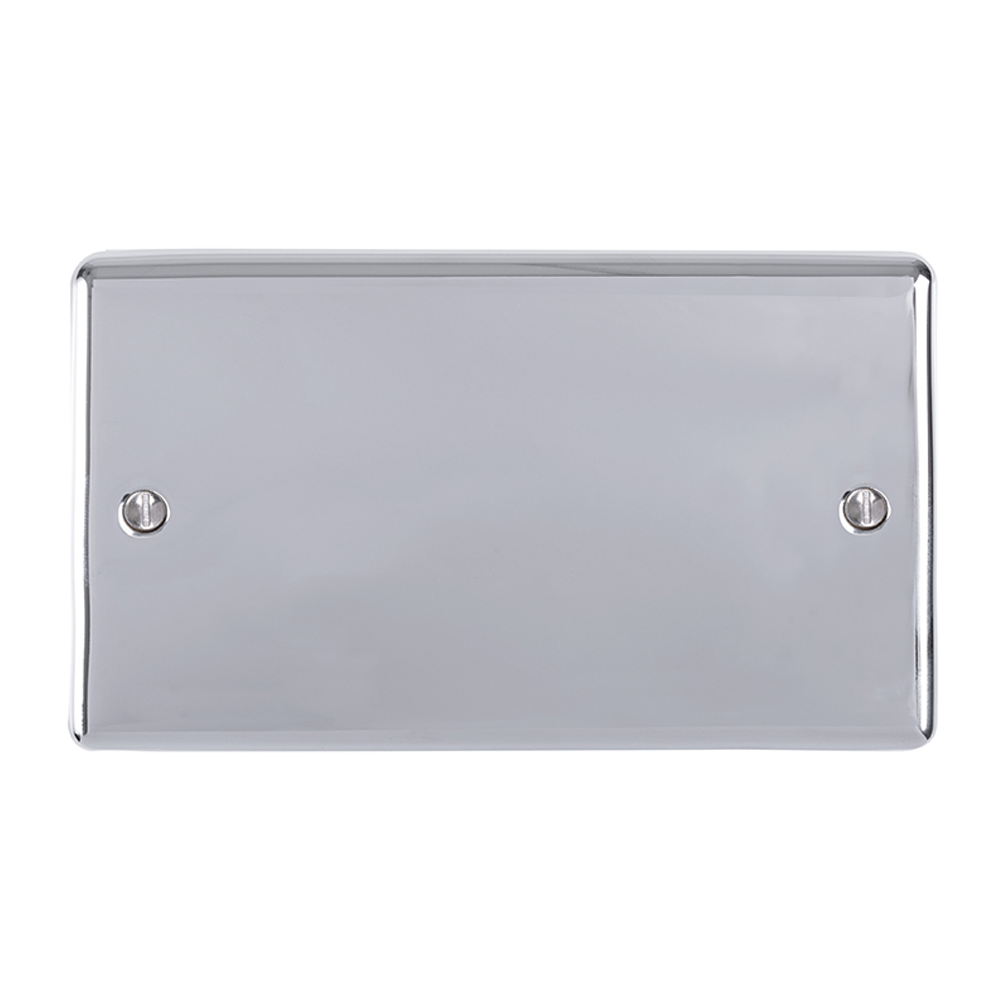 Ellis & Co Double Blank Plate Polished Chrome