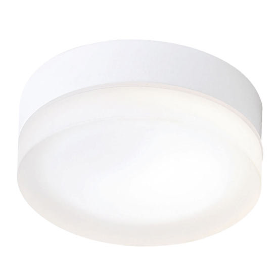 Endon - Enluce Modern Circular Glass Ceiling Light Fitting - Medium ...